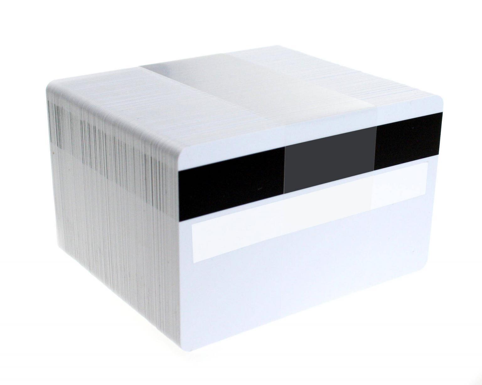 100 Blank White Plastic Cards with Mag & Signature - ALG ID Cards
