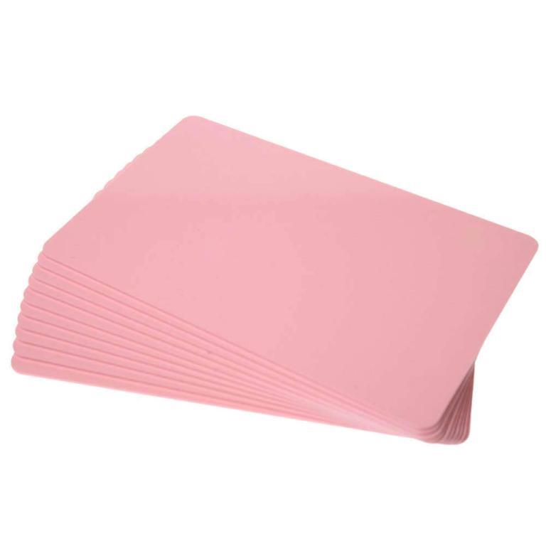 Pink Coloured Plastic Cards (Pack of 100) - ALG ID Cards