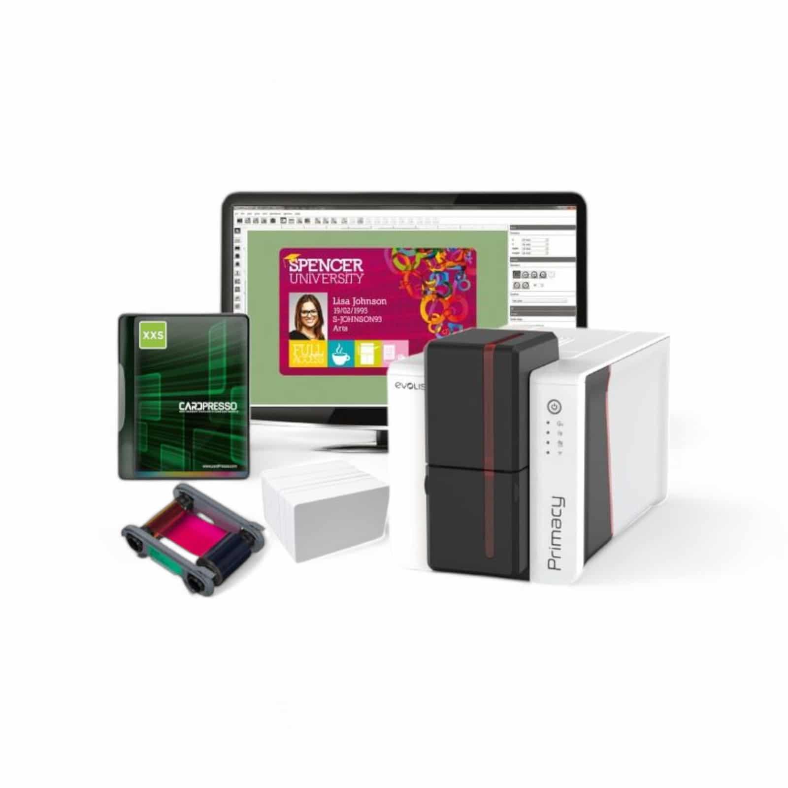 Evolis Primacy 2 GO Pack Duplex Bundle (Dual-Sided) - ALG ID Cards